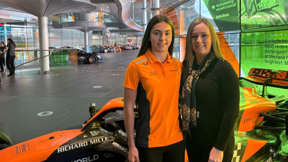 Formula 1: McLaren's Welsh teen hopes to inspire other women - BBC News