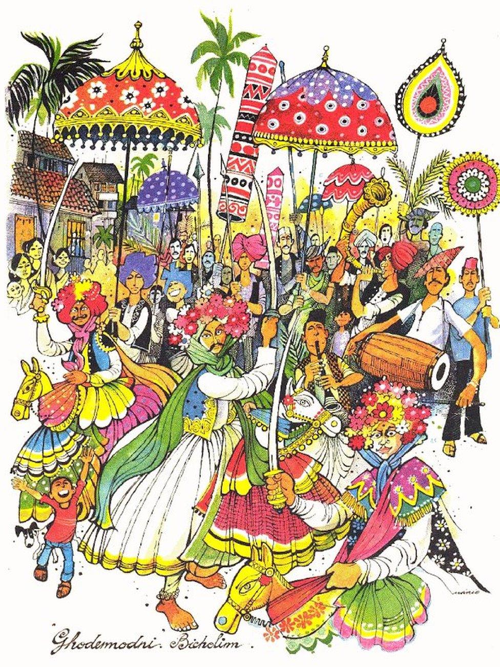 The genius of Indian cartoonist Mario Miranda - BBC News