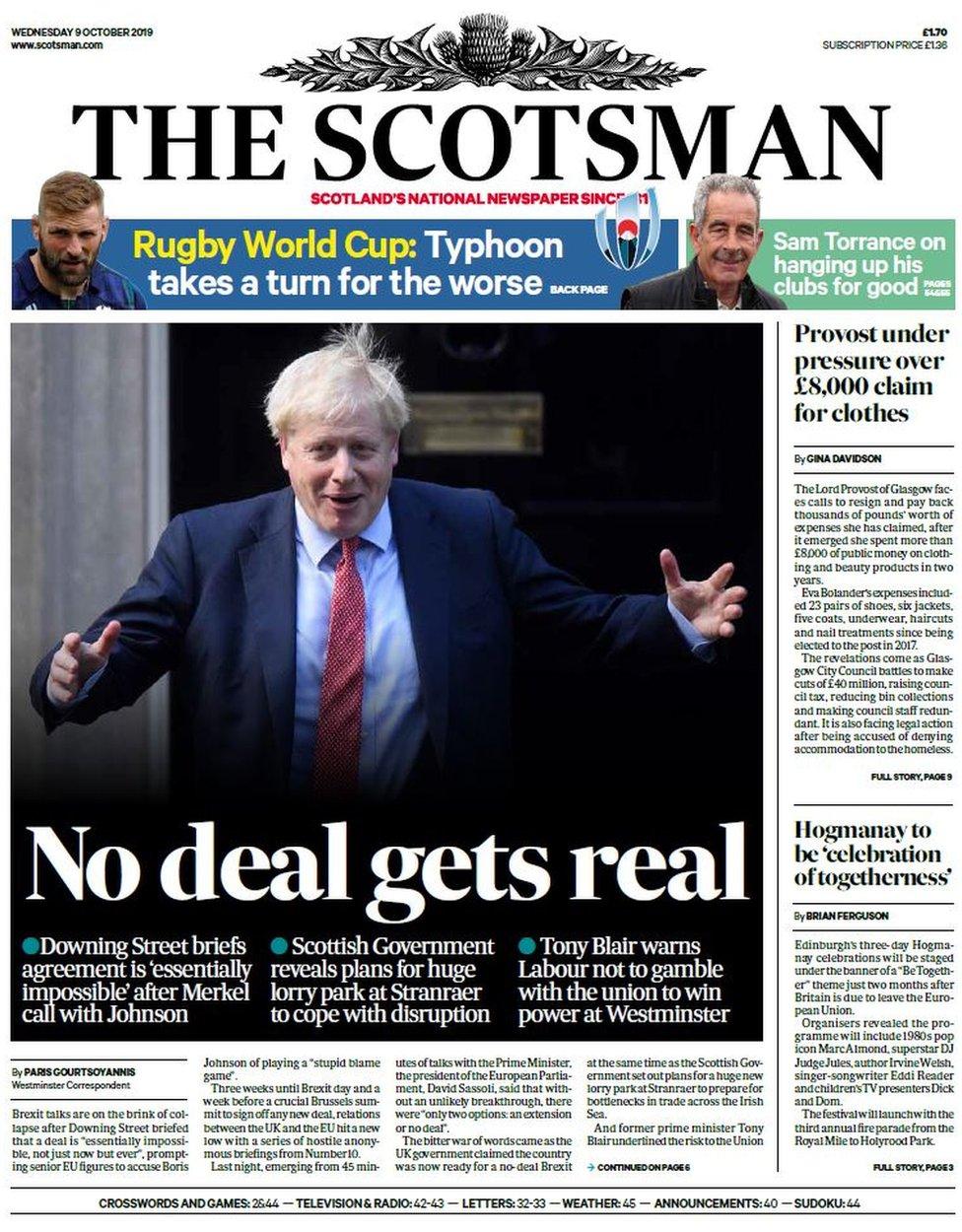 Scotland's papers: Runaway bus crush and Brexit deal 'impossible' - BBC ...