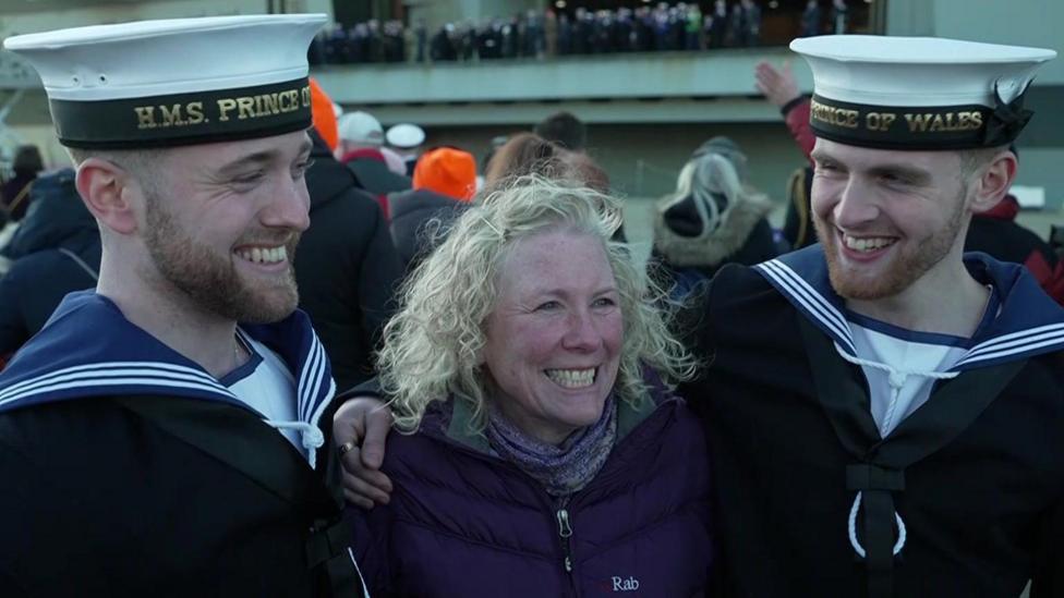 HMS Prince of Wales leaves Hampshire naval base to 'protect UK waters ...