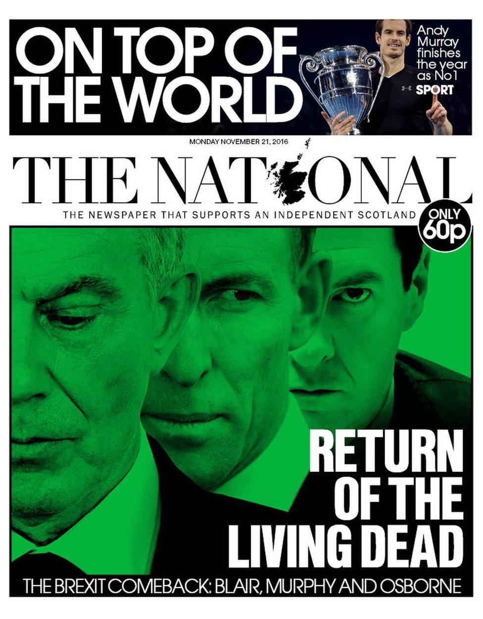 Scotland's papers: Murray on top and E. coli in chickens - BBC News