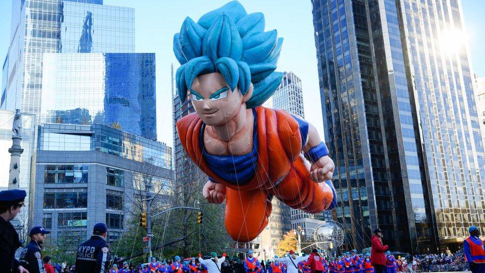 Thanksgiving Day Parade: Huge balloons take to the streets in New York ...