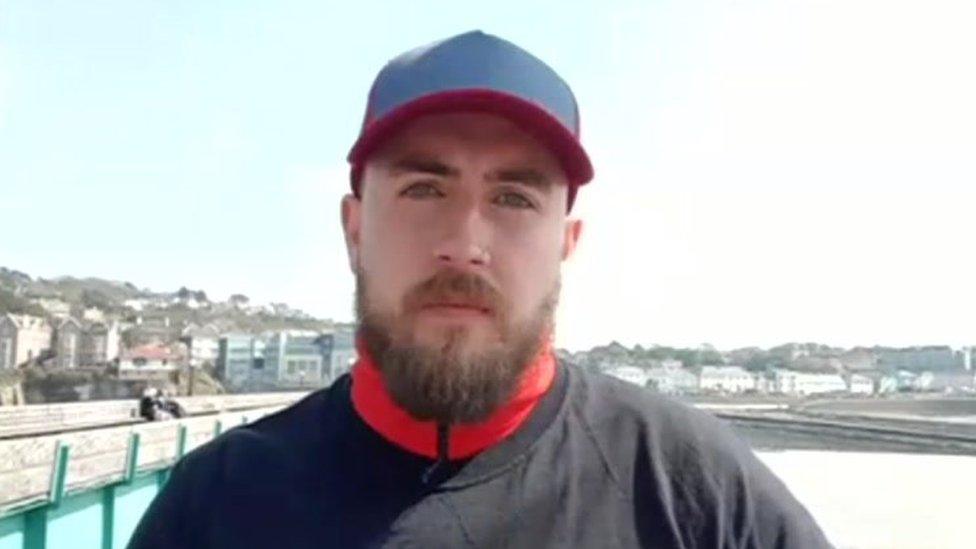 Romsey man Josh Codling walking the UK coastline for charity - BBC News