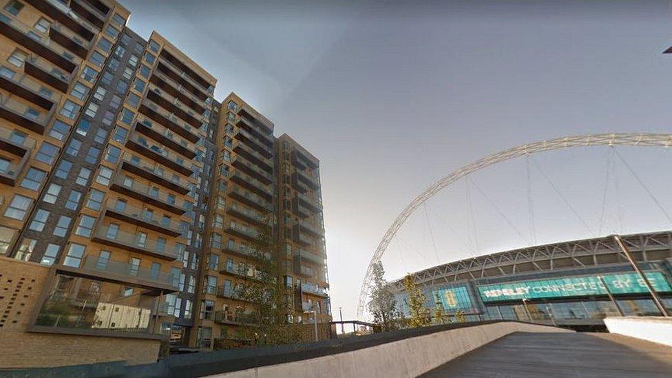 Boy, 13, falls to death from block of flats in Wembley - BBC News