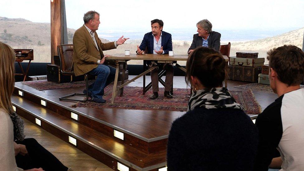 The Grand Tour: First clips show Jeremy Clarkson's comeback - BBC News