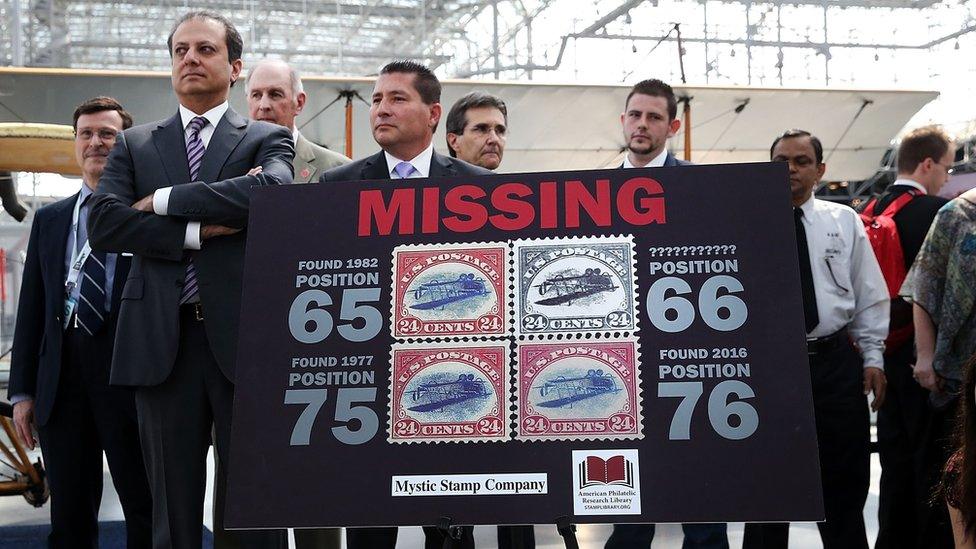 Rare stolen US stamp returned after 60 years - BBC News