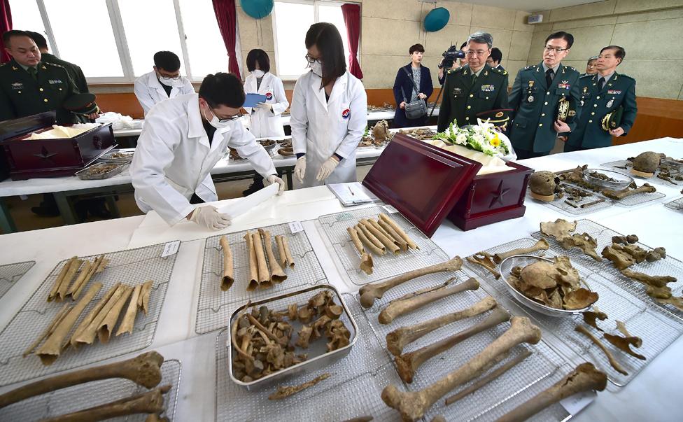 The Chinese bodies still being found in South Korea - BBC News