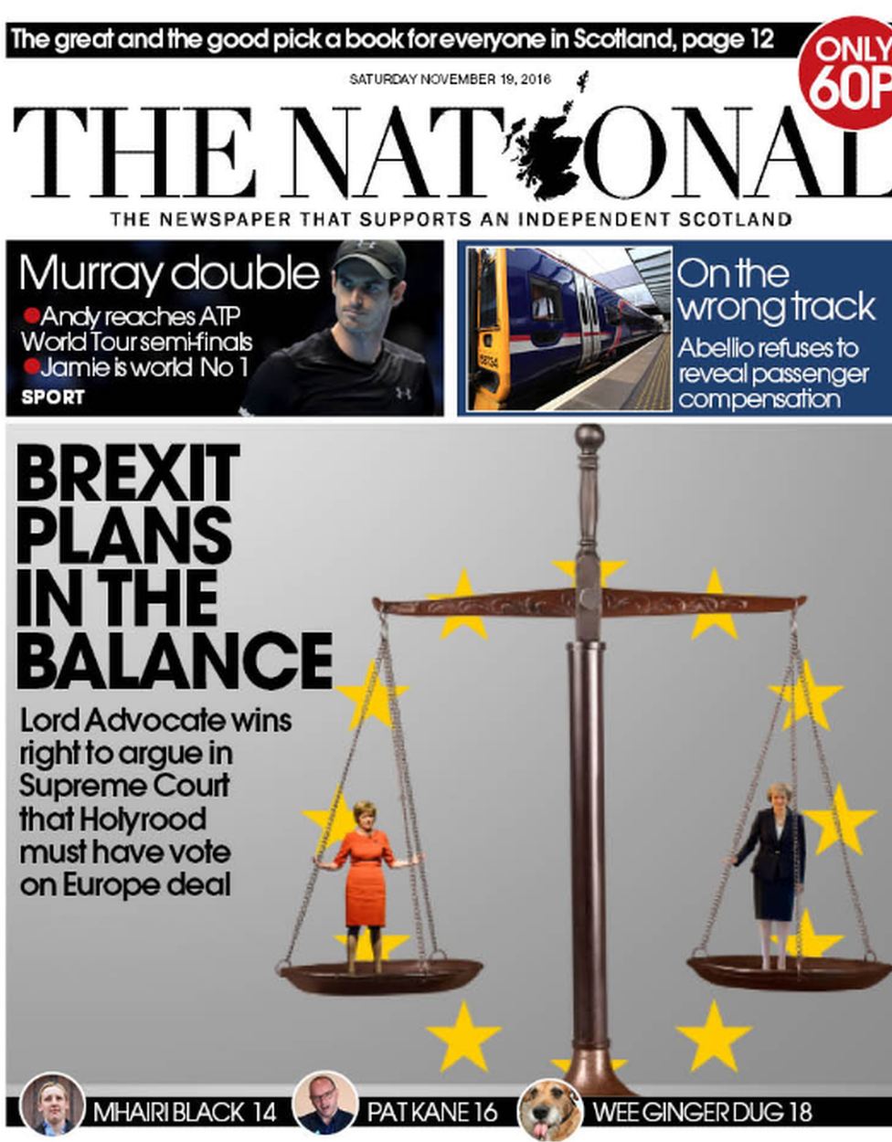 Scotland's papers: New alcohol price row and post office deaths - BBC News
