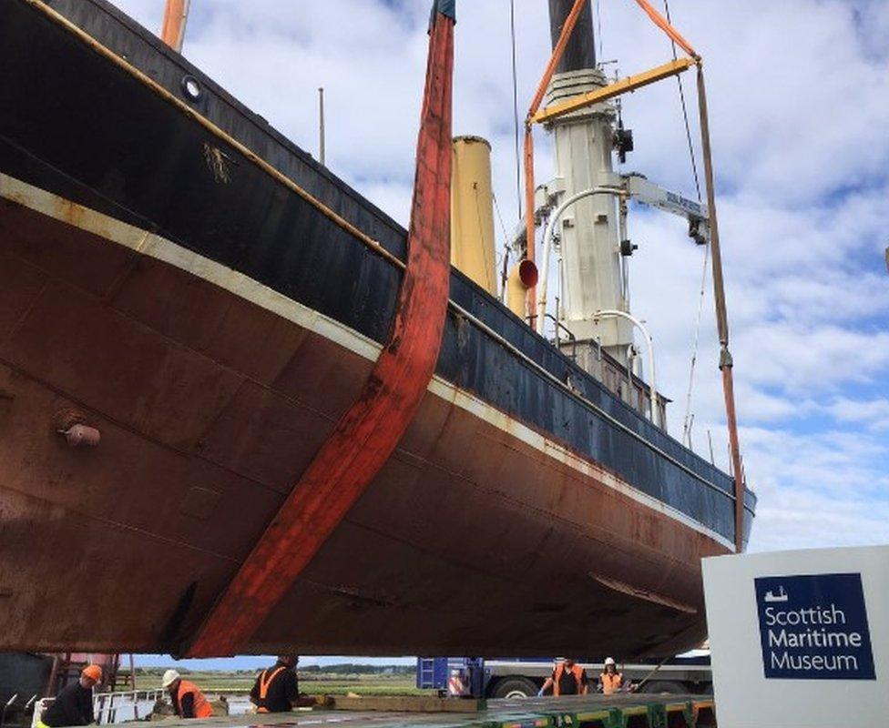 Big moves for vessels at Scottish Maritime Museum - BBC News
