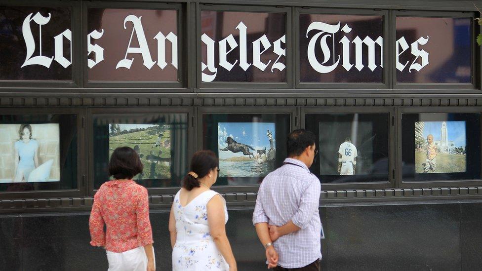 LA Times owner reviews uninvited bid - BBC News