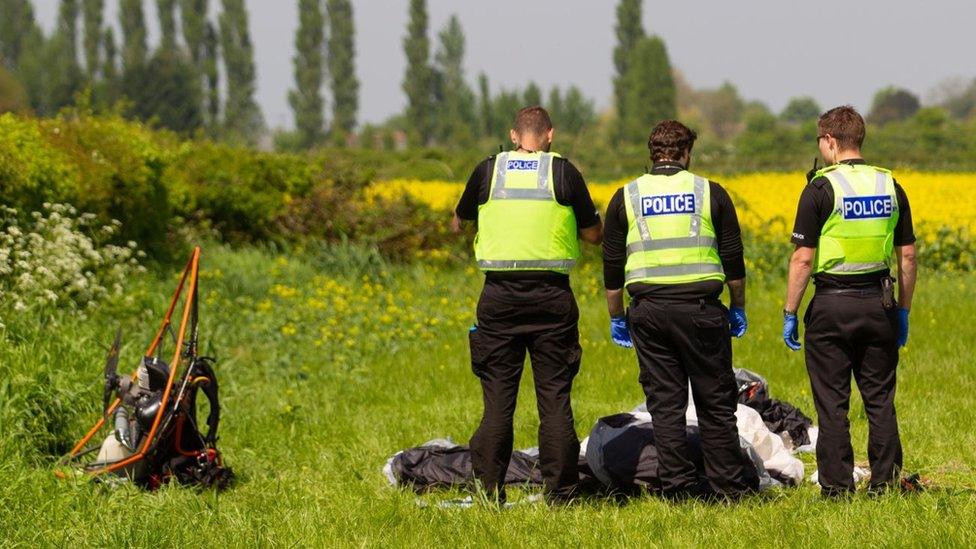 Paraglider killed in mid-air crash near Peterborough - BBC News