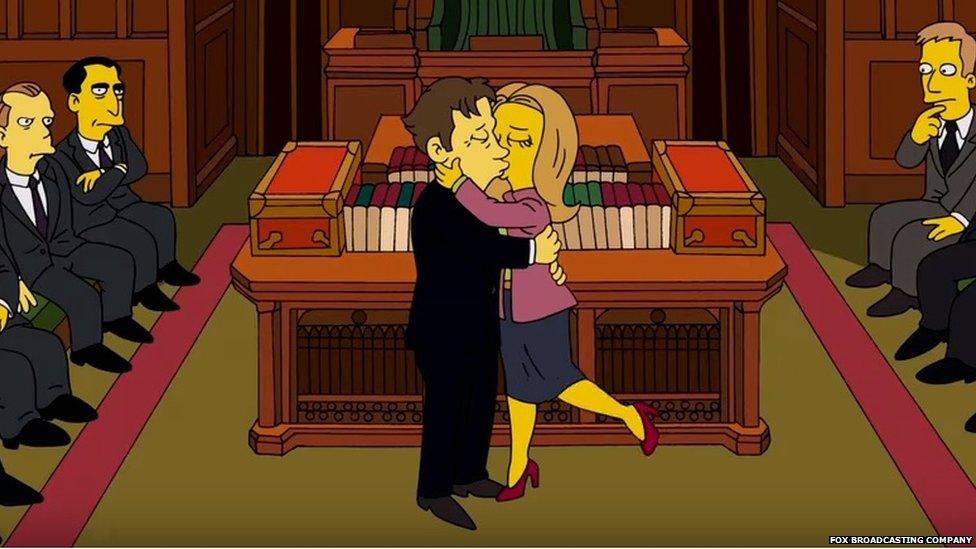 The Simpsons tribute to David Bowie and Alan Rickman resurfaces - BBC News