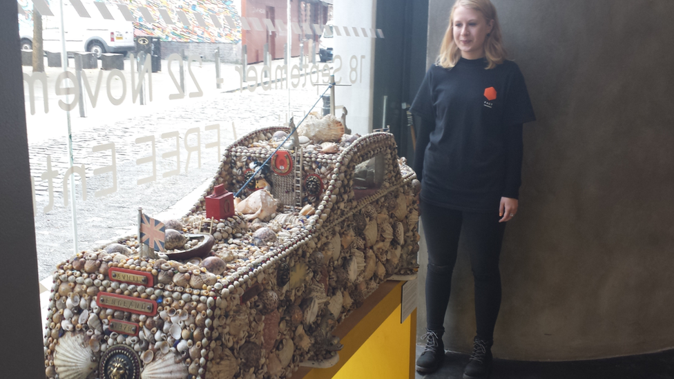 Curious seashell ship sculpture saved after campaign - BBC News