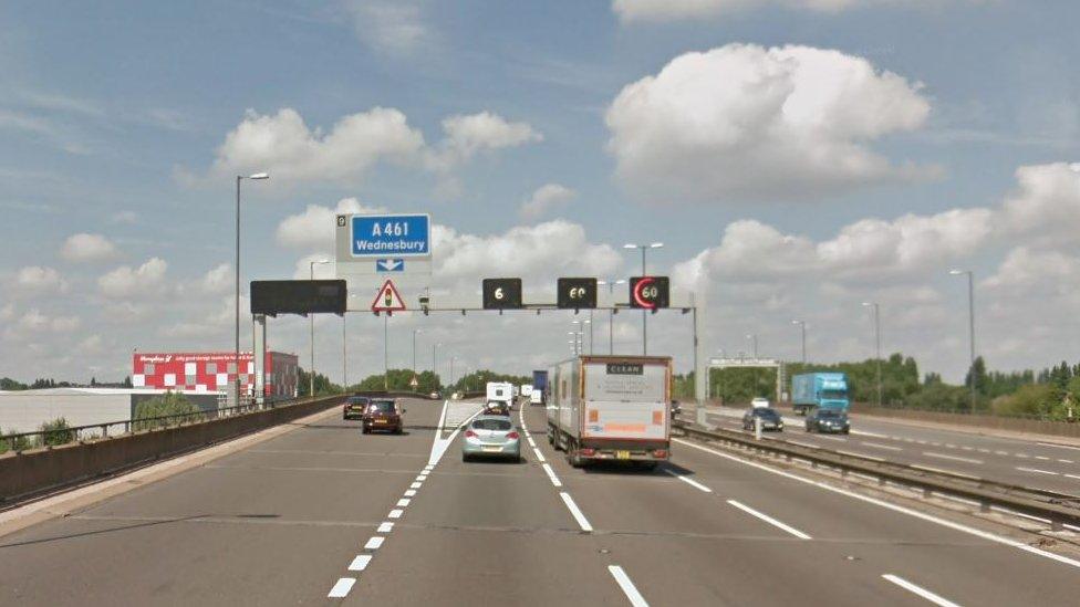 Four arrests after 'wrong way' motorway chase - BBC News