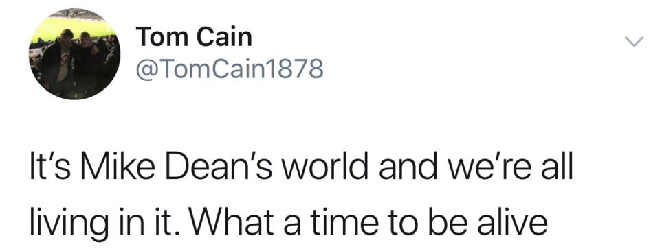 Referee Mike Dean loving life on a Tranmere Rovers away day - BBC Sport