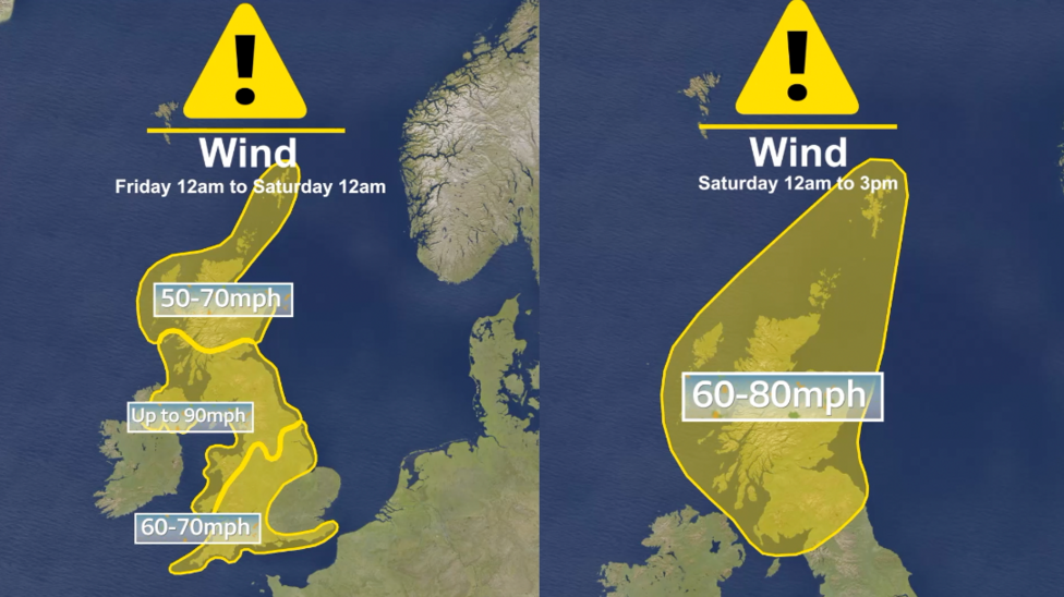 Storm Éowyn: Snow, strong winds and rain target UK as weather warnings ...