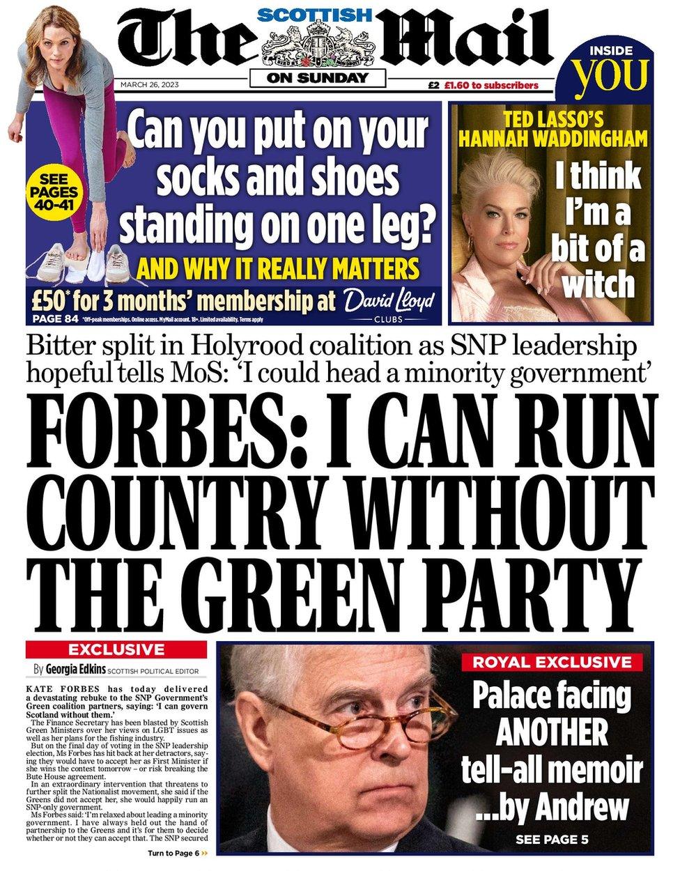 Scotland's papers: 'End of an era' for Scotland and SNP finances - BBC News