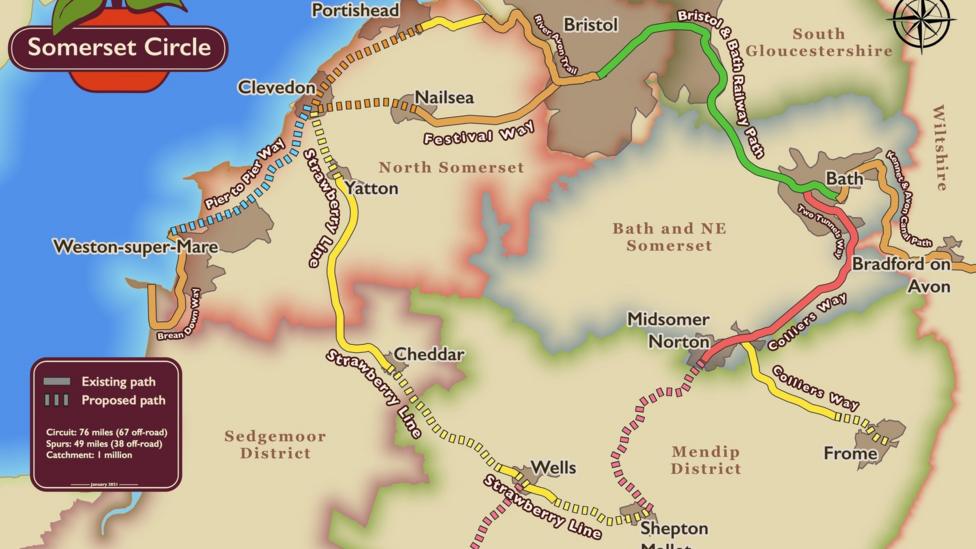 Strawberry Line: New section of former railway line opens as path - BBC ...