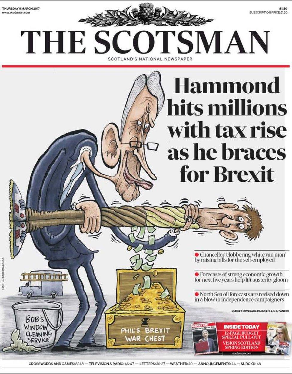 Front pages: 'Hammo's' horror and Lotto winner's fine - BBC News