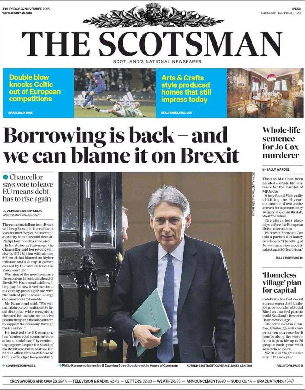 Scotland's papers: House of horror and Santa 'lie' - BBC News