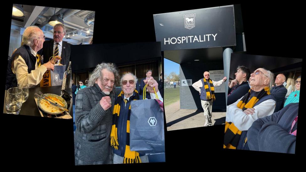 Wolverhampton Wanderers fan gets 100th birthday football wish - BBC News