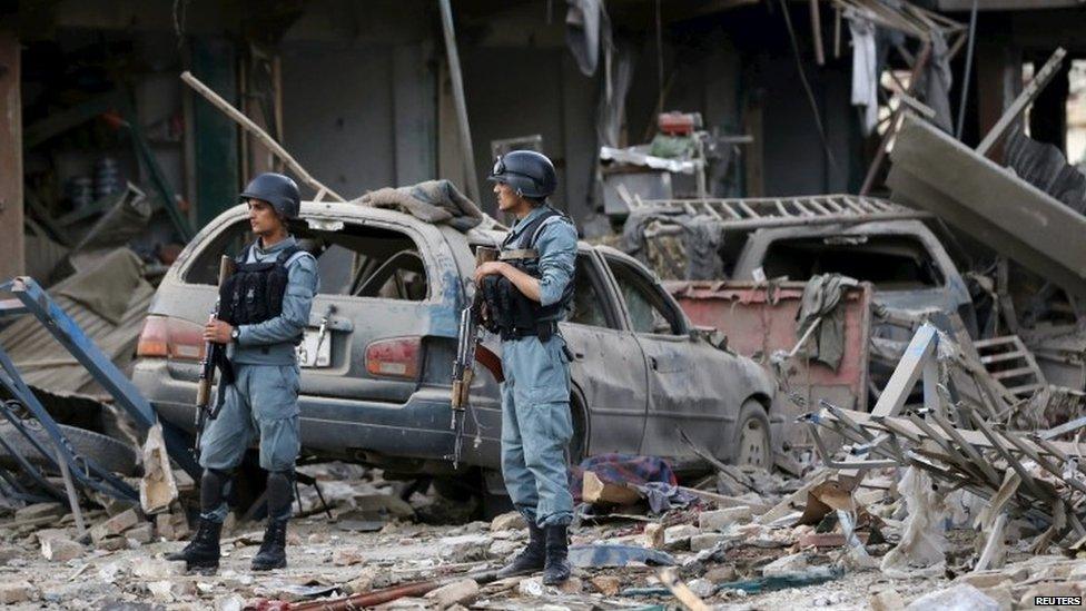 Afghanistan blast: Kabul rocked by deadly explosions - BBC News
