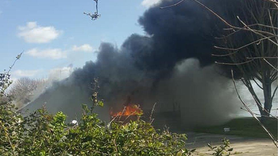 Woman, 52, dies in Gosport house fire - BBC News