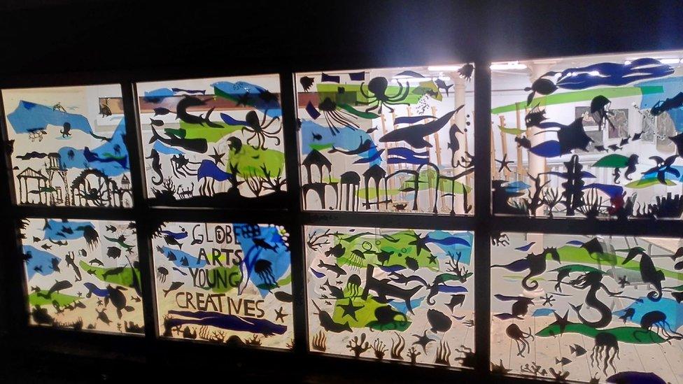 Slaithwaite village window art festival returns - BBC News