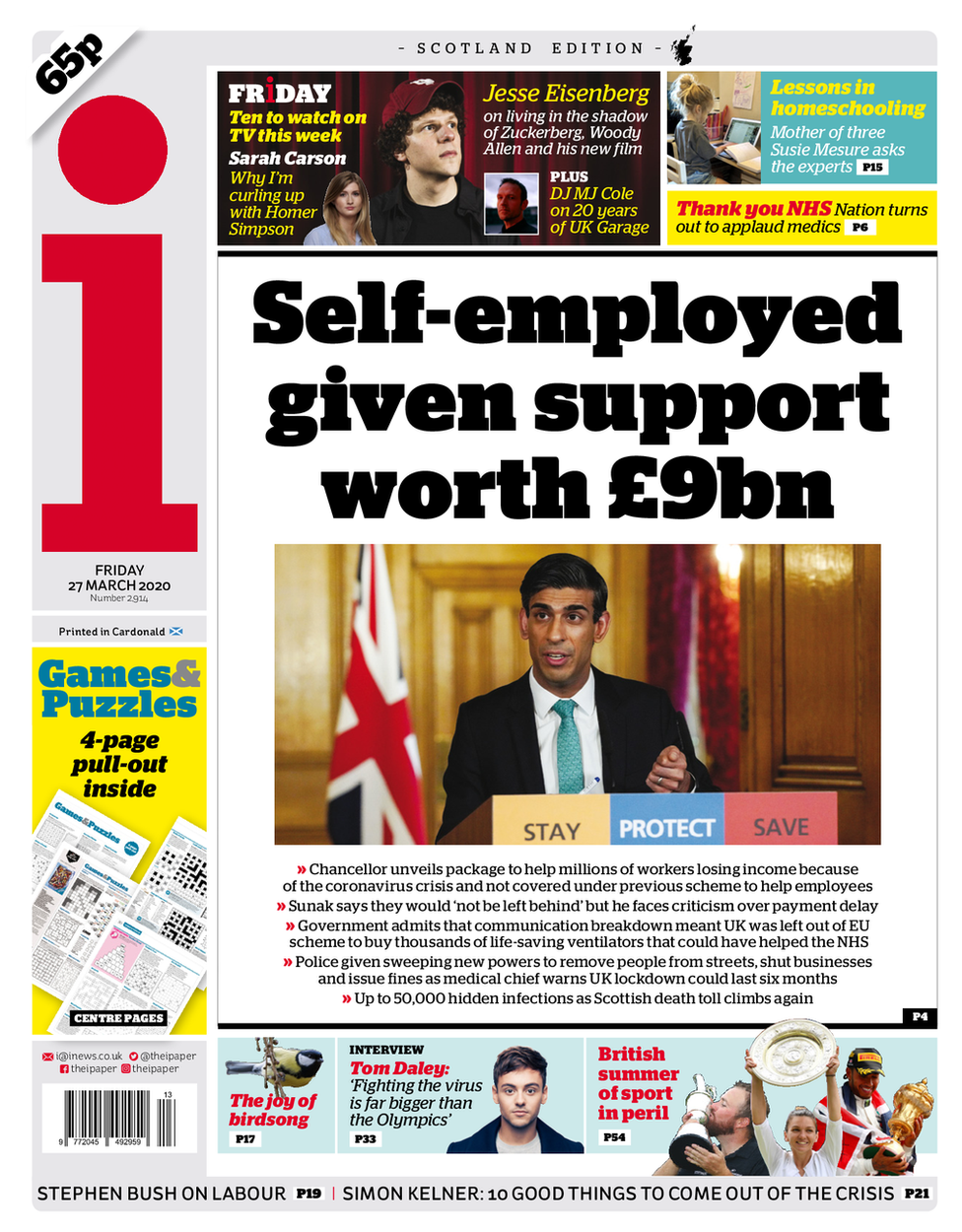 The papers: 'Lifeline' for Scots and SEC scoped for hospital - BBC News