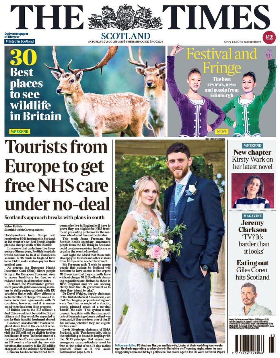 Scotland's papers: Celtic abuse 'payout' and dead PC was newlywed - BBC ...