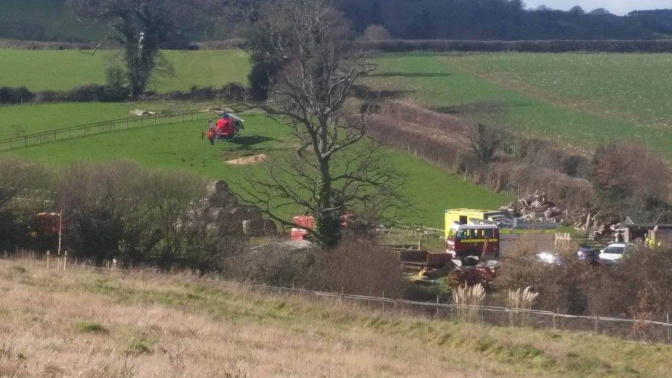 Woman, 20, dies in Devon farm machinery accident - BBC News