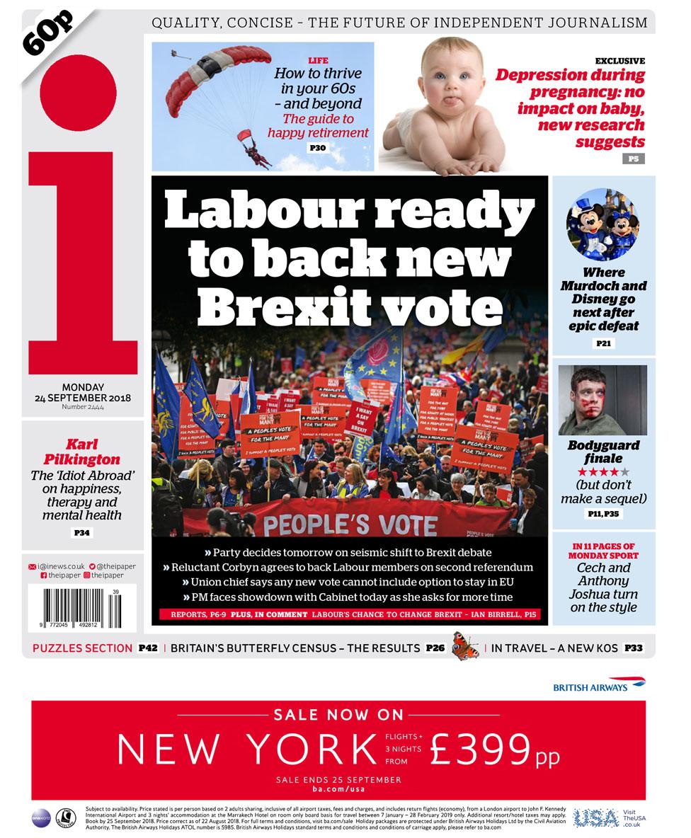 Scotland's papers: Labour 'may back second Brexit vote' - BBC News