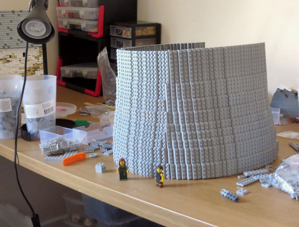 Iron Age broch recreated in Lego - BBC News