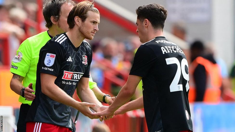 Kyle Taylor: Exeter City midfielder returns to action after 16 months ...