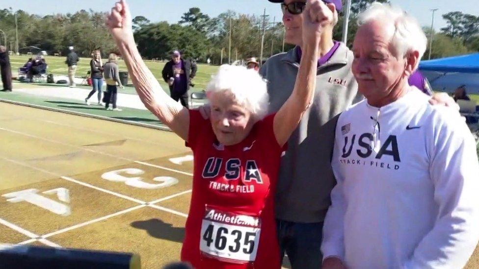 Meet Julia 'Hurricane' Hawkins, the 105-year-old world record breaking ...