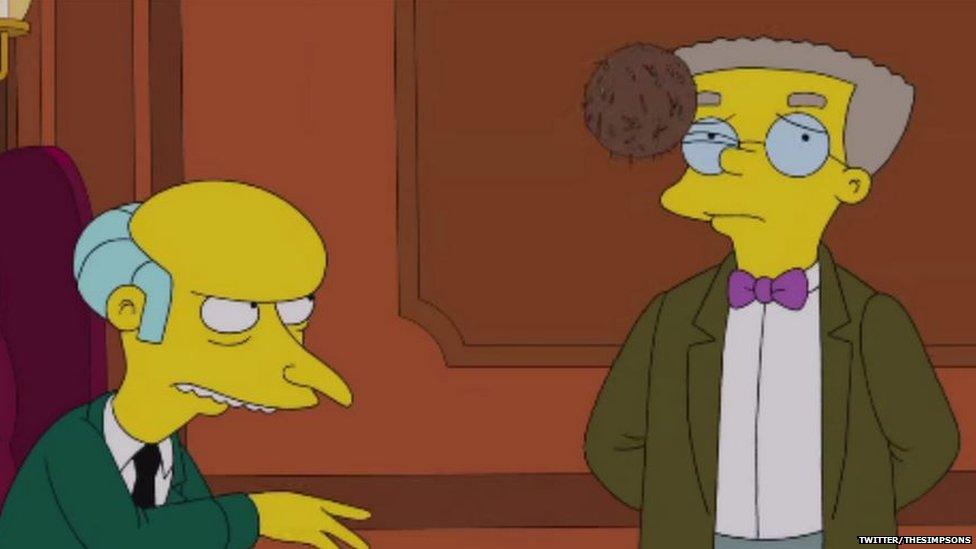 The Simpsons: Smithers to 'come out as gay' - BBC News