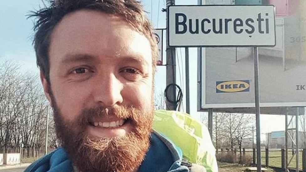 Shropshire man returns home after 4,000-mile trek - BBC News