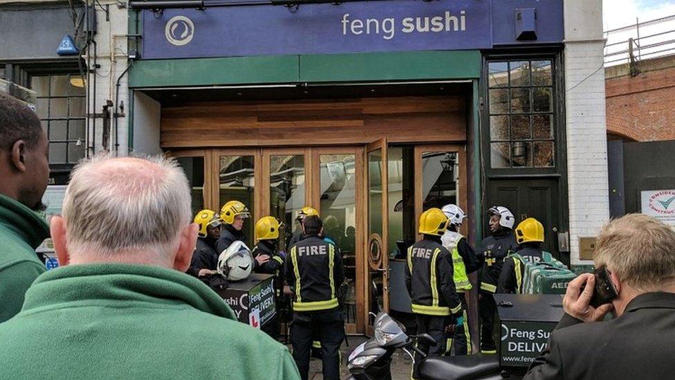 Three hurt after Borough Market business sent 'substance' - BBC News