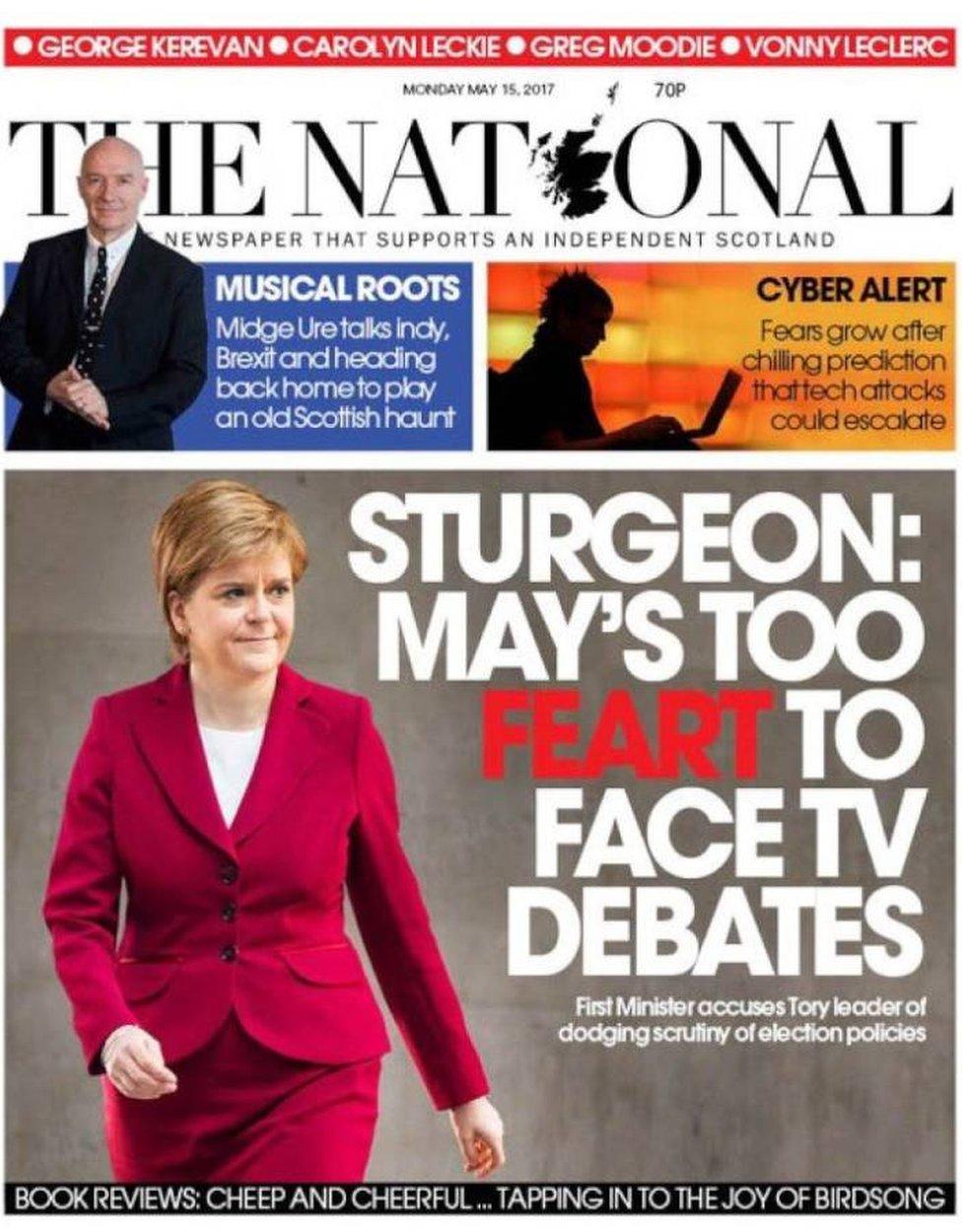 Scotland's papers: Brexit 'demands' and cyber-attack fears - BBC News