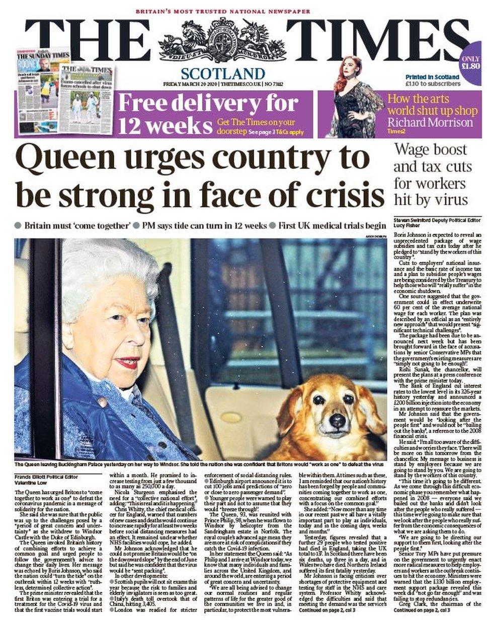 Scotland's papers: 'We are there with you' - BBC News