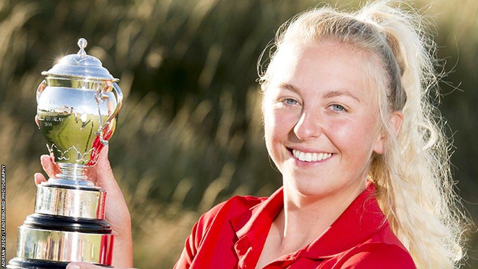 Sammie Giles: Cornwall golfer happy to stay amateur despite third ...