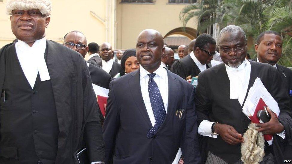 Nigerian judge hits out at man's 90-lawyer defence team - BBC News