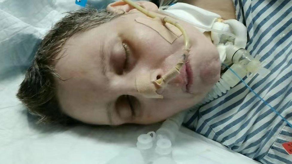 Coma teacher's partner fears she will not be able to get home - BBC News