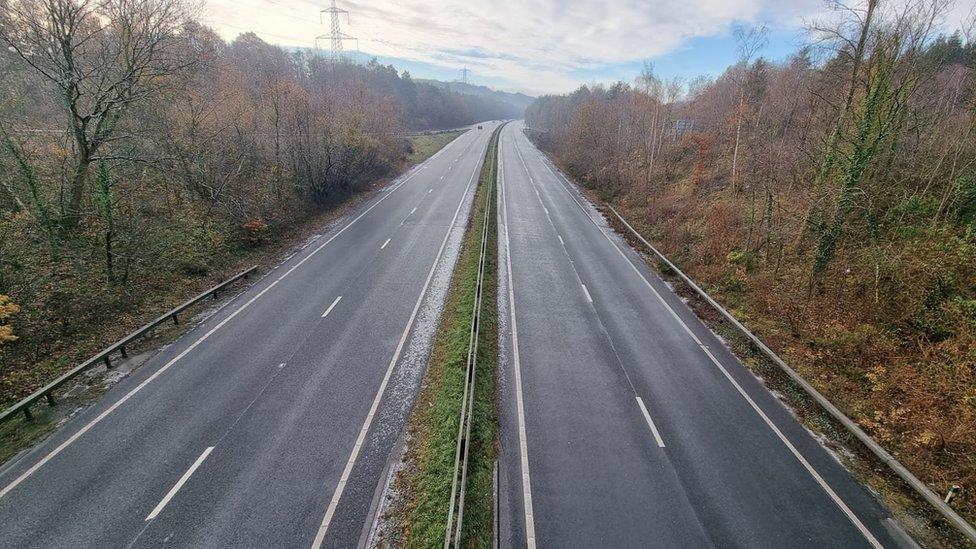 A38 reopens after crashes and icy conditions - BBC News