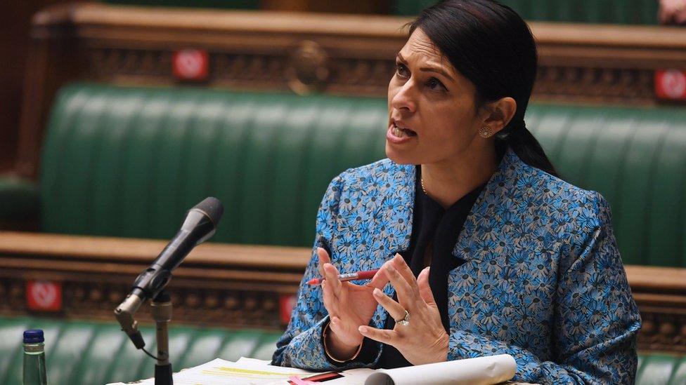 Napier Barracks: Opposition MPs call for Priti Patel to resign - BBC News