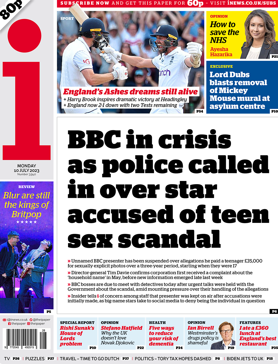 'BBC suspends star' and 'calls in police' - BBC News