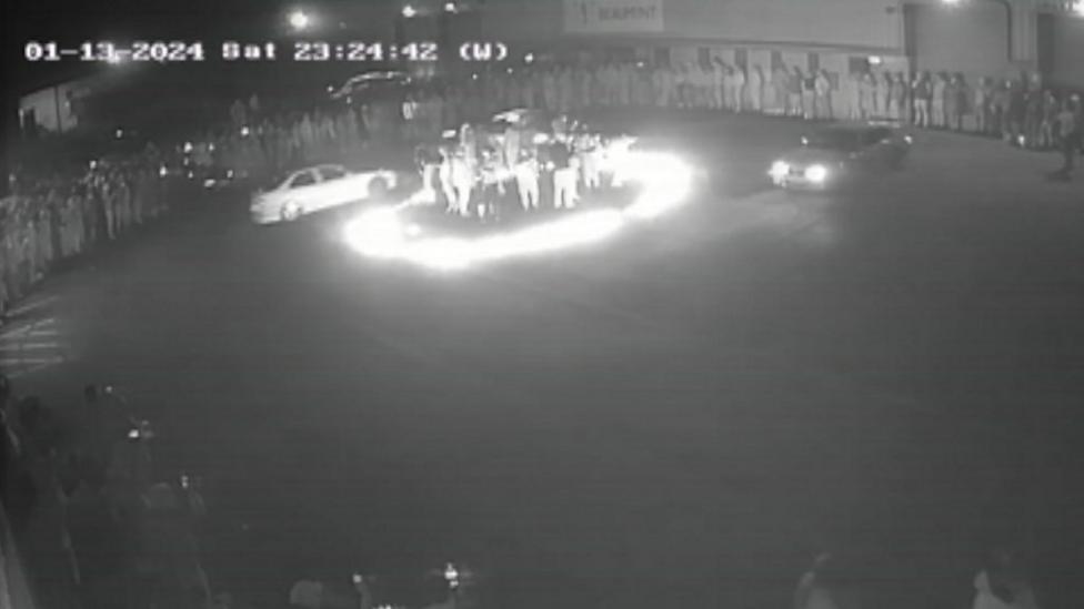 Police seize cars involved in Asda car meet in Bletchley - BBC News