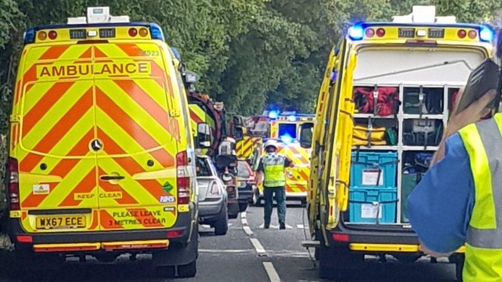 Hampshire bus crash: Boy, two, among 13 injured - BBC News