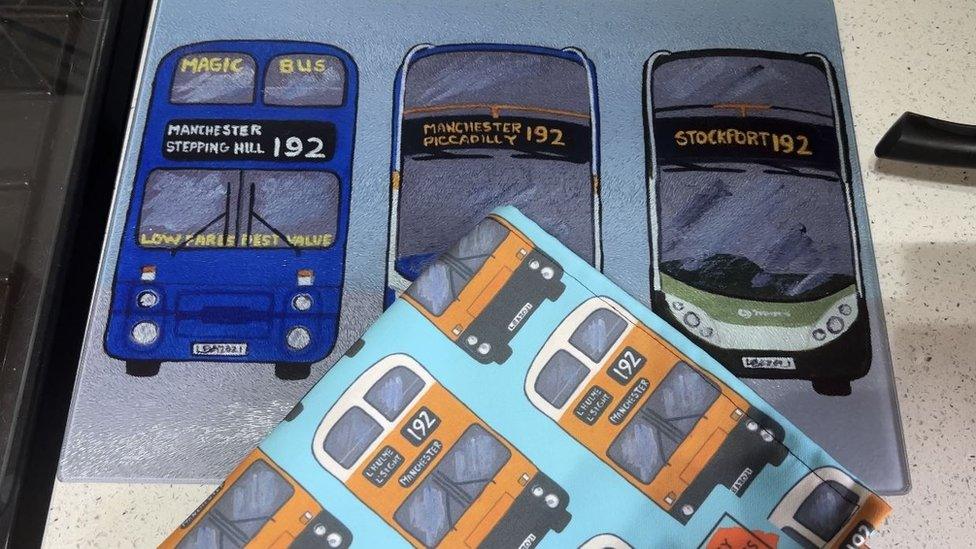 Stockport bus lover's family think tattoo is 'insane' - BBC News