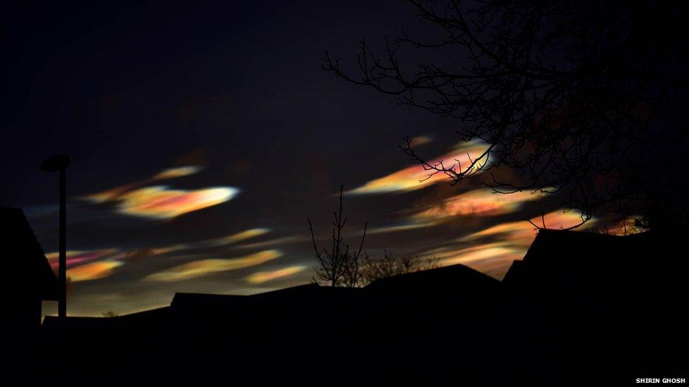 Your photos of nacreous clouds - BBC Weather